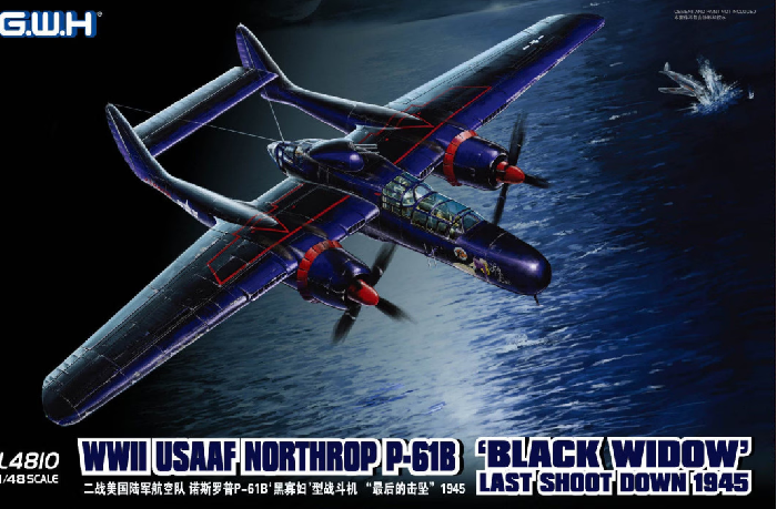 GWL 48010 WWII USAAF Northrop P-61B 'Black Widow' :: www.minimodelrails.com